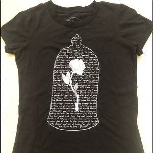 Disney | Tops | Disney Womens Batb Enchanted Rose Tee | Poshmark